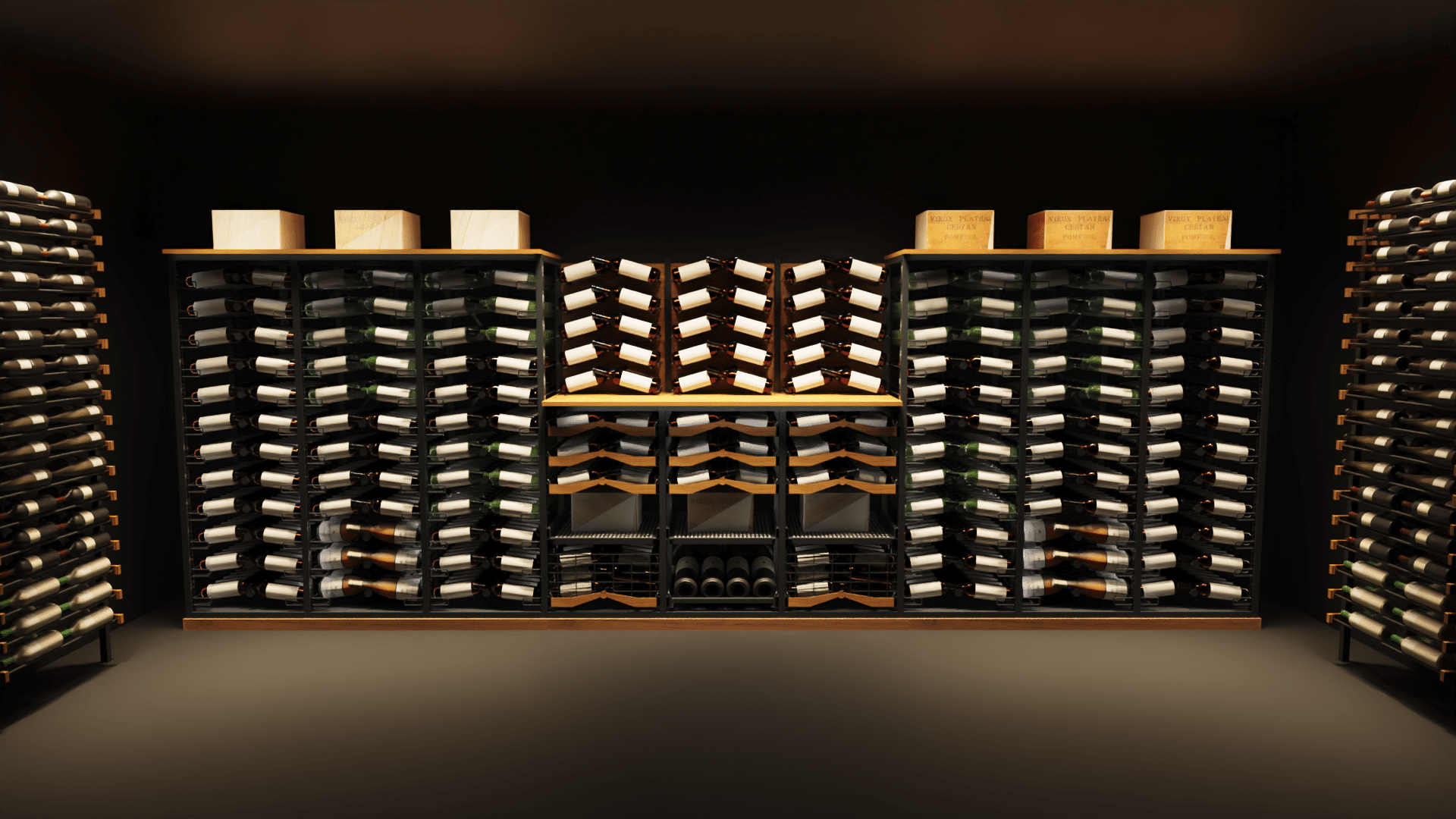 Xi Rack Premium wine rack with wood - perfect wine storage